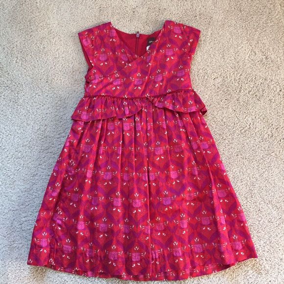 Tea Collection | Dresses | Tea Collection Girls Dress 2 Red And Dark ...